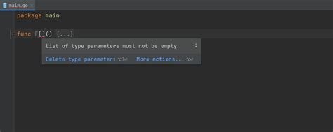 GoLand EAP Is Out With New Inspections For Generics The