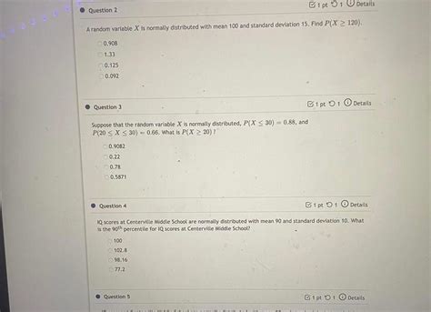 Solved B1 Pt 91 Details Question 2 A Random Variable X Is