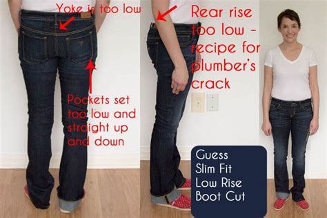 Ultra Low Rise Jeans Crack