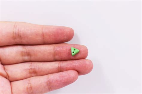 Tiny Triangle Button Mixed Color Triangle Shape Button Two Etsy