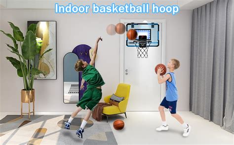 Diuseo Indoor Basketball Hoops Over The Door Led Light