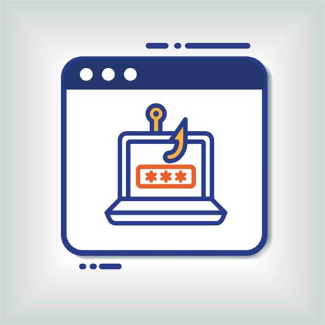 Cyber Phishing Threat Icon Set Outline Set Of Cyber Phishing Threat Vector Icons For Web Design