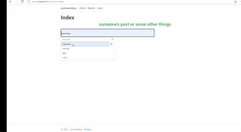 creating a comment like box in asp core stack overflow