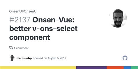 Onsen Vue Better V Ons Select Component · Issue 2137 · Onsenui