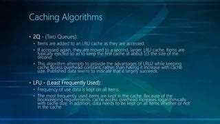 Selecting The Right Cache Framework PPT