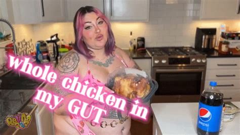 Stuffing Whole Rotisserie Chicken In My Huge Fat Belly Reiinapop