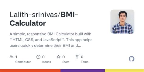 Github Lalith Srinivasbmi Calculator A Simple Responsive Bmi
