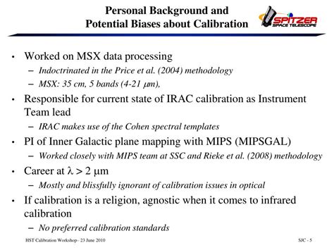Ppt Some Thoughts On Cross Calibration Of Space Based Infrared Telescopes Powerpoint
