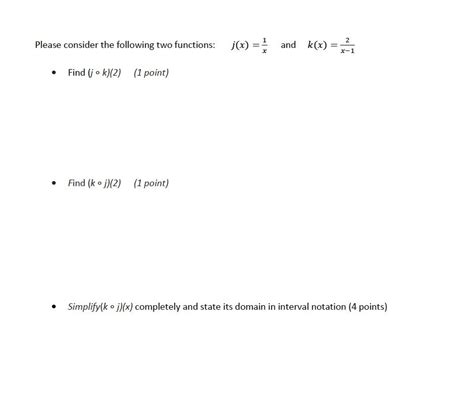 Solved 2 Please Consider The Following Two Functions Jx