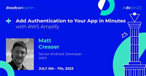 Add Authentication To Your App In Minutes With Aws Amplify Droidcon