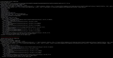python Ошибка при установке модуля simple crypt stack overflow на