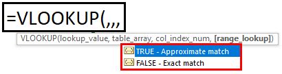 VLOOKUP False What Does A FALSE Statement Do