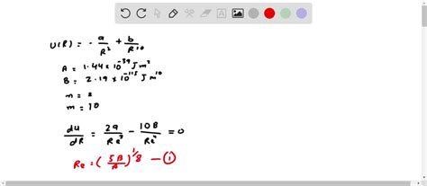 Solved The Potential Energy Of A Diatomic Molecule In Terms Of