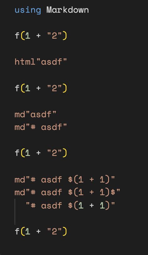 Single Line Md Doesnt Parse Correctly · Issue 1201 · Julia Vscodejulia Vscode · Github