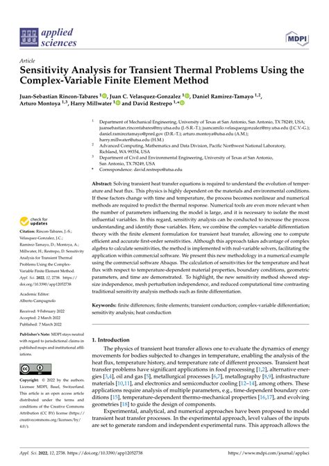 Pdf Transient Thermal Problems Using The Complex Variable Finite