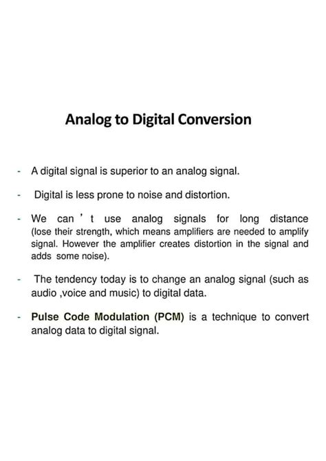 pulse code modulation pcm pptx digital audio computer software