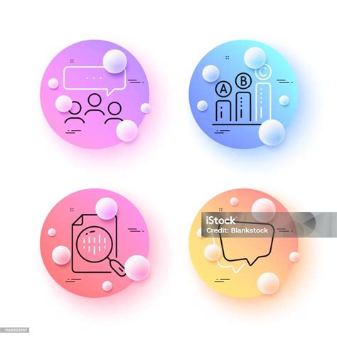 Speech Bubble Analytics Chart And Graph Chart Minimal Line Icons For Web Application Printing