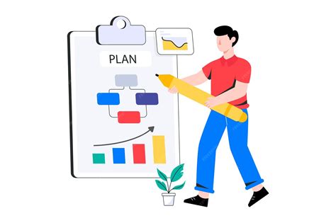 Business Planning Flat Style Design Vector Illustration Stock