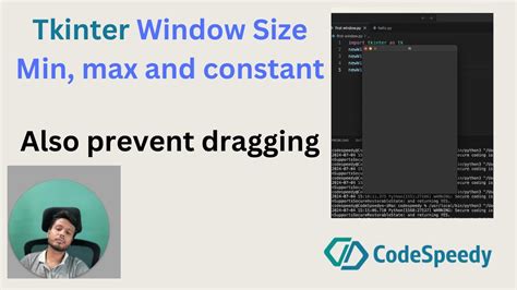 Tkinter Window Size Min Max And Constant Youtube