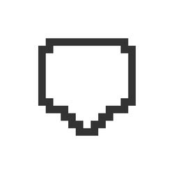 Text Correction Glossy Ui Button With Pixelated Vector Image