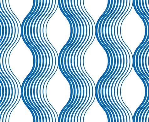 Premium Vector Marine Vector Seamless Pattern With Stylized Blue