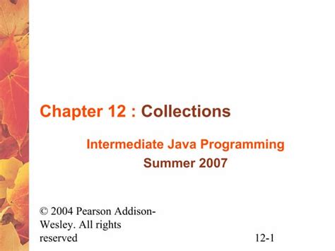 Intermediate Java Programming Ppt Programming Languages Computing
