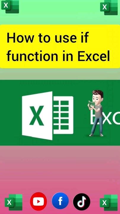 How To Use If Function In Excel Shorts Exceltricks Excelasmr