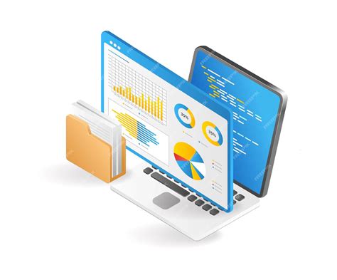 Premium Vector Data Analysis Programming Language Web Developer