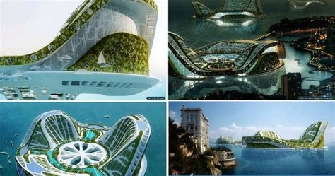 Exterior And Interior Magazine Floating City Lilypad Ecopolis
