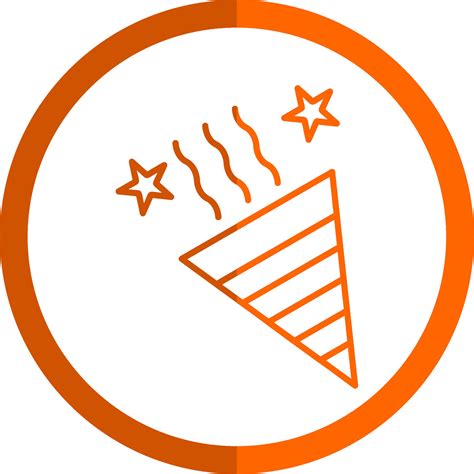 Party Line Orange Circle Icon 42948877 Vector Art At Vecteezy