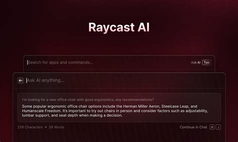 即刻精选 on Twitter: "Raycast AI 正式向所有人公开，同时发布的还有Raycast Pro订阅服务每月8美元，主要的功能有： Raycast AI的使用权限 云同步功能 ...