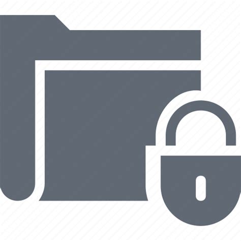 Data Safety Folder Folder Security Locked Folder Protected Document Icon
