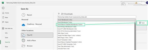 Removing Hidden Excel Rowscolumns Downloadable Template