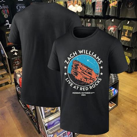 Zach Williams Red Rocks Amphitheatre Morrison Co Oct 27 2025 T Shirt
