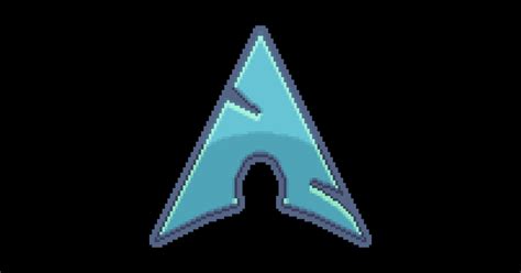 Arch Linux Pixel Art Arch Linux Pin TeePublic