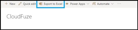 How To Export SharePoint List Items To Excel