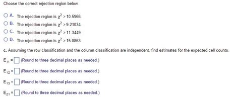 Solved Consider The 2x3 I Ee R 2 And C 3 Contingency Table