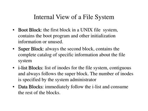 PPT UNIX File System PowerPoint Presentation Free Download ID