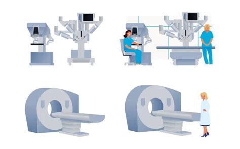 Conjunto de ilustraciones de seguros médicos planos modernos. Equipo ...