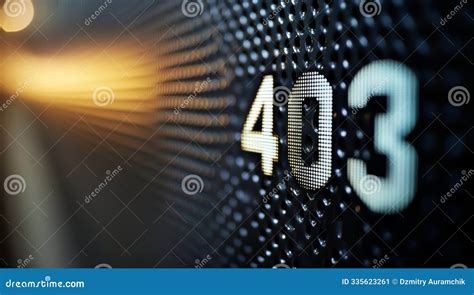 an error message on a digital display ai isolated with white