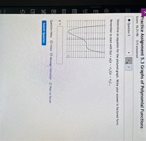 Solved Practice Assignment 53 Graphs Of Polynomial