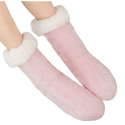 Tao Tao Womens Winter Fuzzy Fluffy Warm Socks Soft Cozy Thicken Plush Stocking Personalized