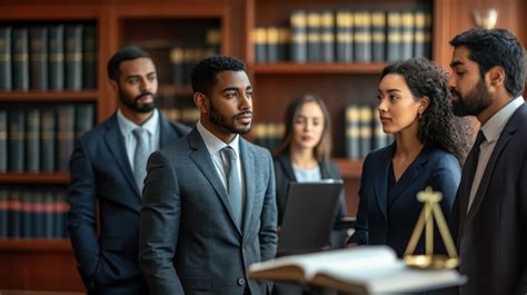 Diverse Group Of Lawyers Collaborating On A Case Premium Ai Generated