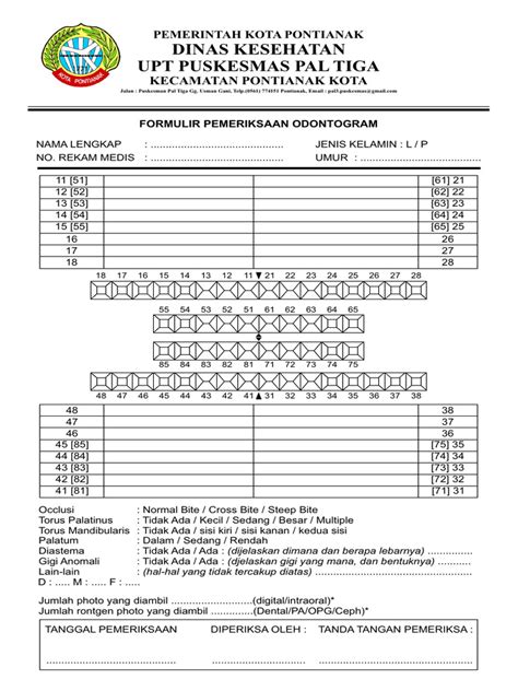 F4 Anestesi Dan Odontogram Pdf