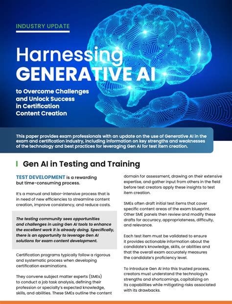 Harnessing Generative Ai To Overcome Challenges And Unlock Success In