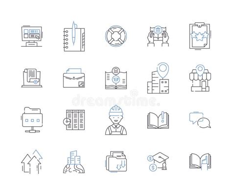 Online Learning Outline Icons Collection E Learning Virtual Tutorials Digital Courses