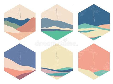 Abstract Architecture Background With Geometric Pattern With Modern Building Cover Set