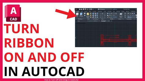 How To Turn Ribbon On And Off In Autocad Quick Guide Youtube