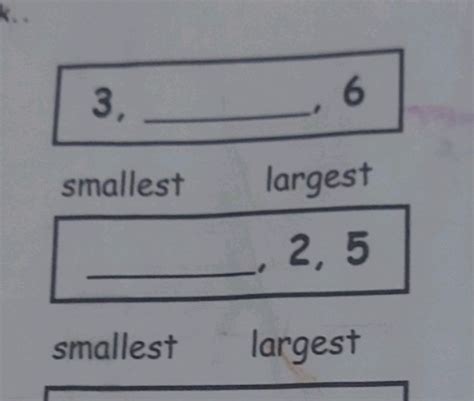 Lticolumn2l3 Smallest Largest 2 5 Smallest StudyX