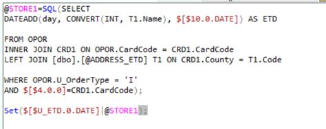 Sql Macro With Variable Expect End Function Boyum Help Center